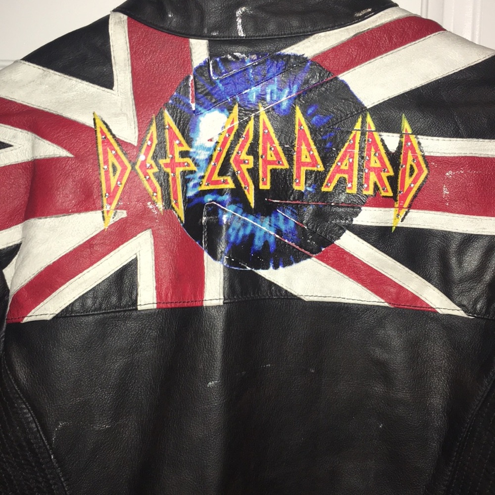 Wilson’s Leather Biker Jacket Def Leppard Nwot - Gem